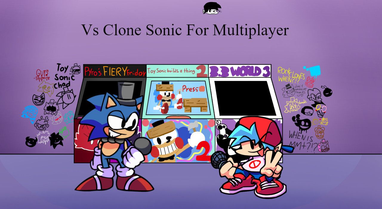 Vs Clone Sonic For Multiplayer Mod for Friday Night Funkin' | FNF Mods