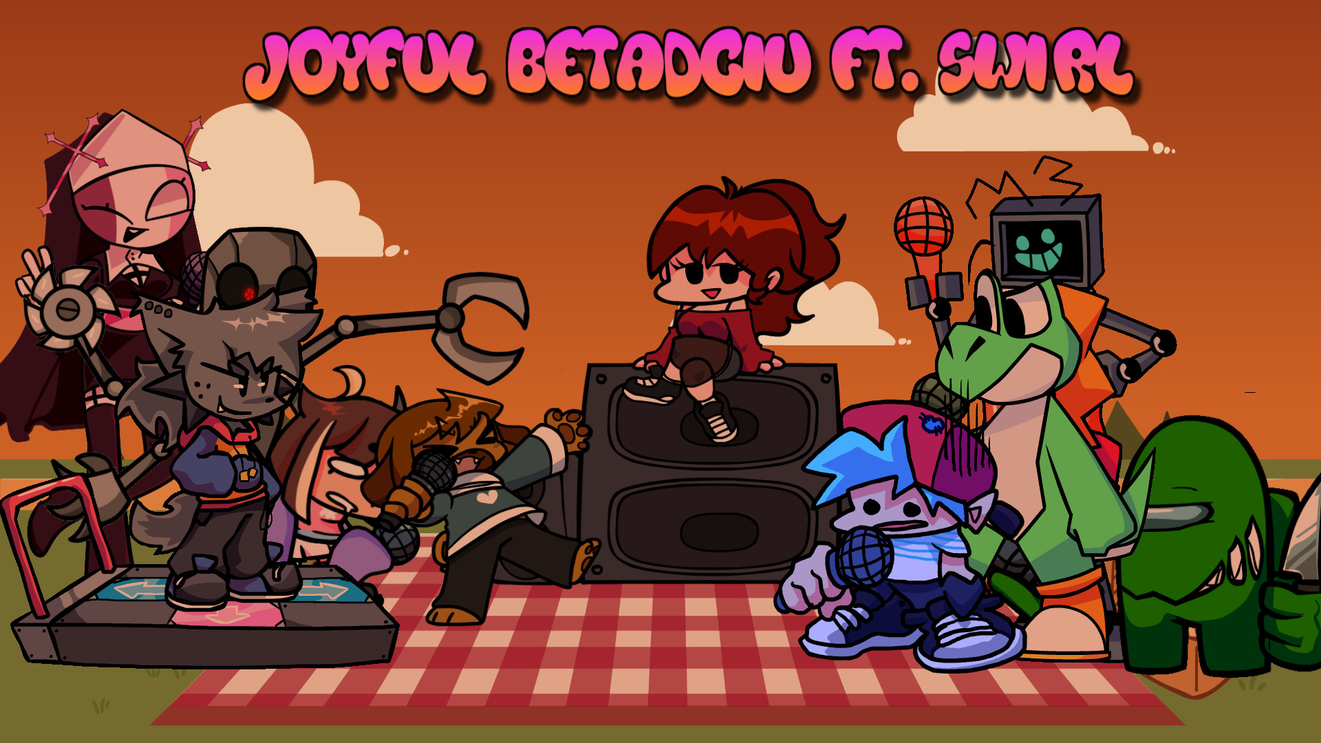 Joyful But Everyone Sings It Mod for Friday Night Funkin' | FNF Mods