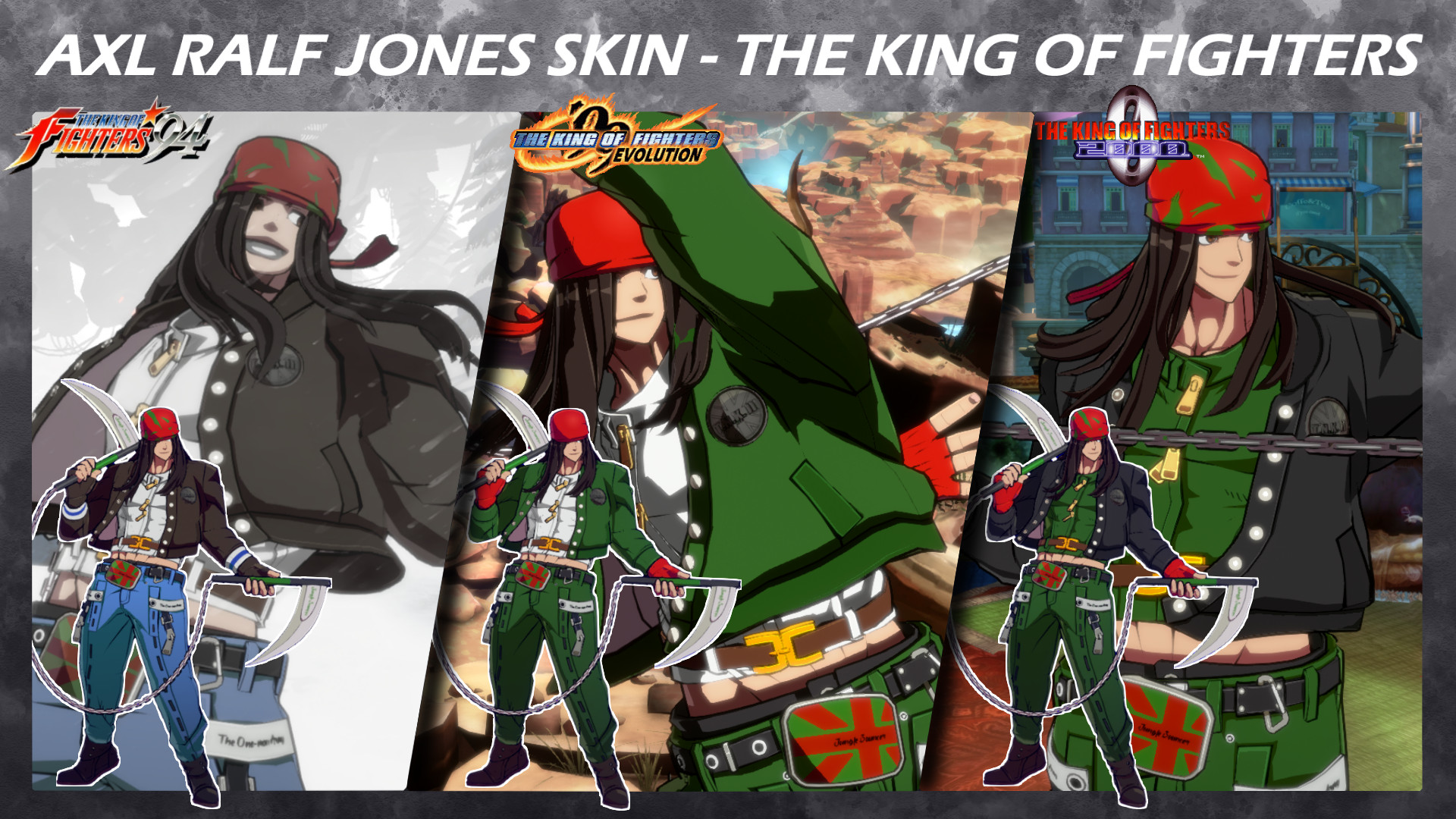 Axl Ralf Jones Skin - The King of Fighters Mod for GUILTY GEAR -STRIVE ...