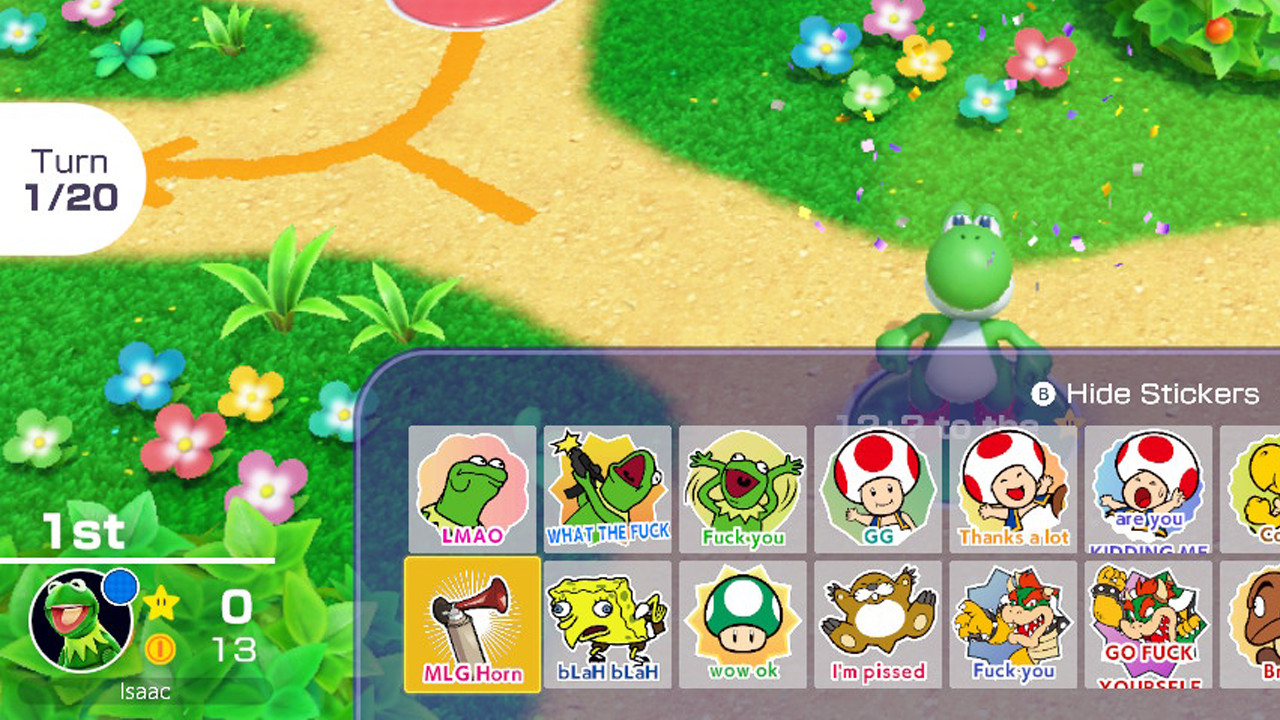 MLG Horn - Sticker + SFX [Mario Party Superstars] [Mods]