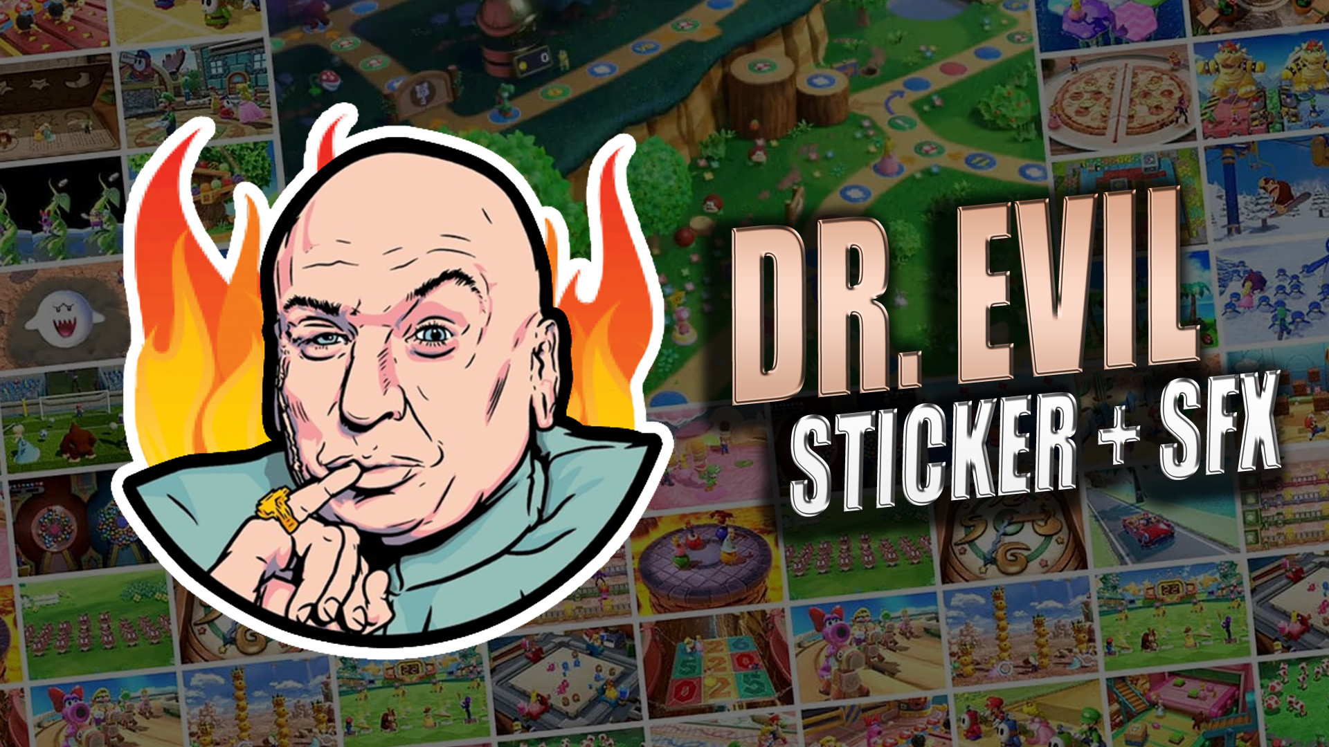 Dr. Evil - Stickers + SFX Mod for Mario Party Superstars | MPS Mods