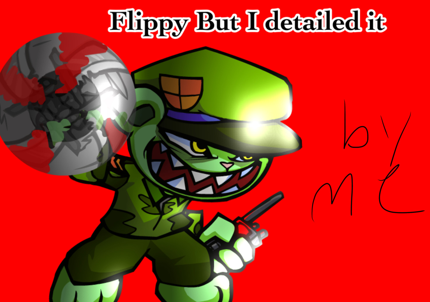 Flippy But I detailed it Mod for Friday Night Funkin' | FNF Mods