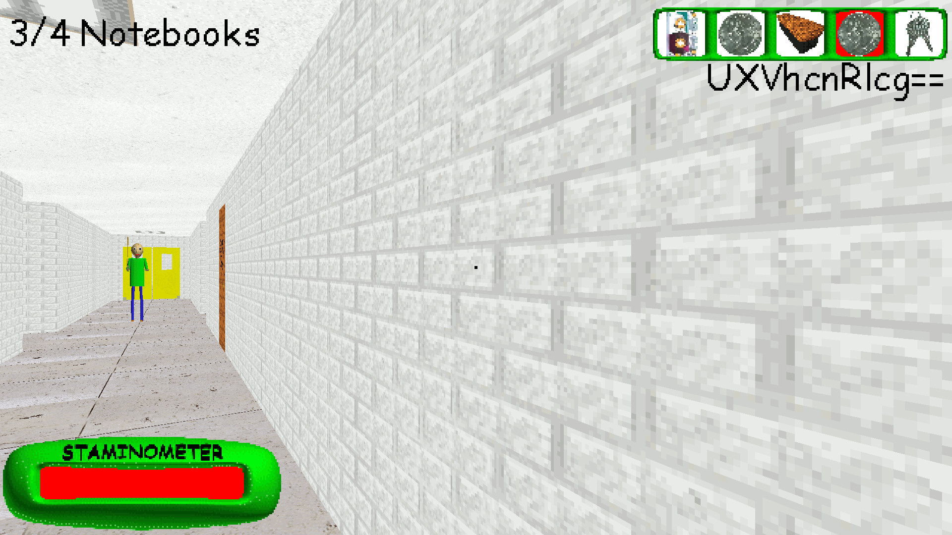 Baldi's basics plus but text encoded to base64 [Baldi's Basics] [Mods]