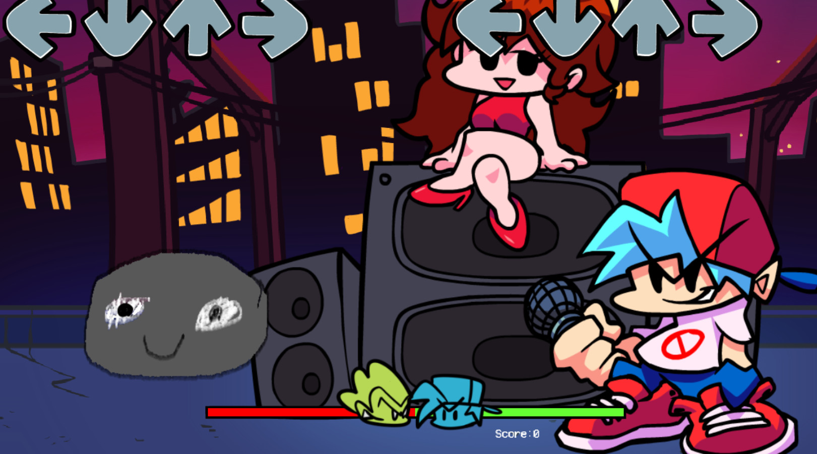 FNF vs rock drawing [Friday Night Funkin'] [Mods]