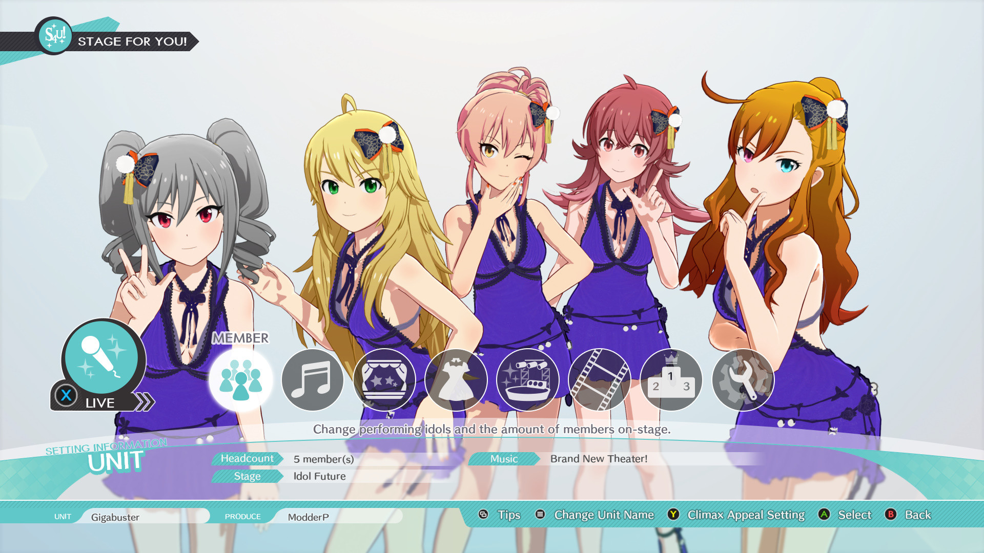 FFVIIR Tifa Purple Dress Over Matsuri Dance Mod for THE IDOLM@STER ...