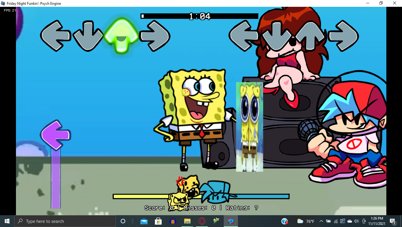 High Effort Abrasive! (Vs Spong) Mod for Friday Night Funkin' | FNF Mods