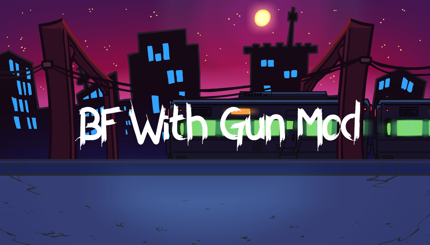 BF But With Gun Mod for Friday Night Funkin' | FNF Mods