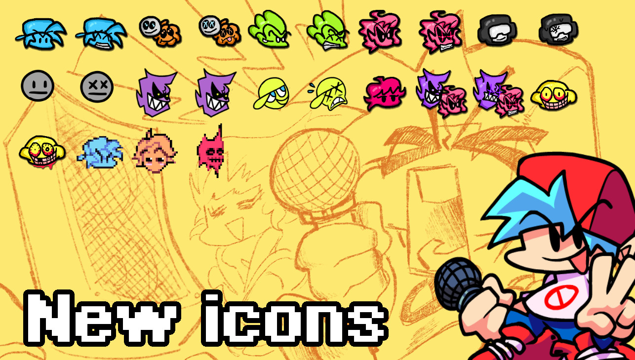 Icons for all characters - From Windows XP mod Mod for Friday Night ...