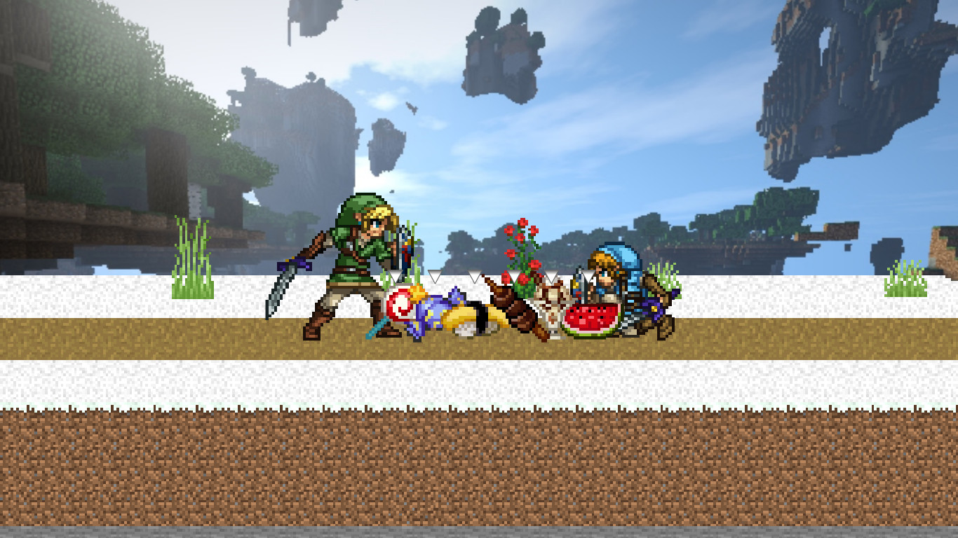 [1.3.1.1] Minecraft Stage Over Waiting Room Mod for Super Smash Flash 2 ...