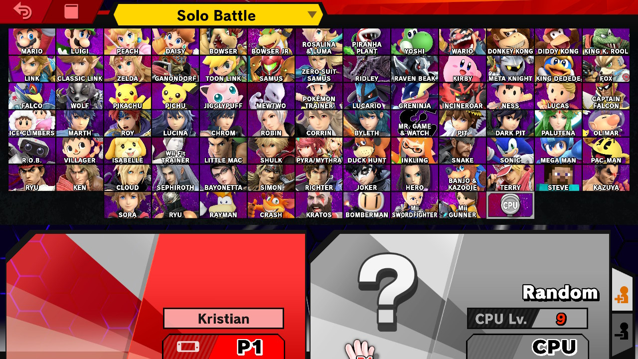 Small Characters Alternates Chara_7 UI Pack 2 Mod for Super Smash Bros ...