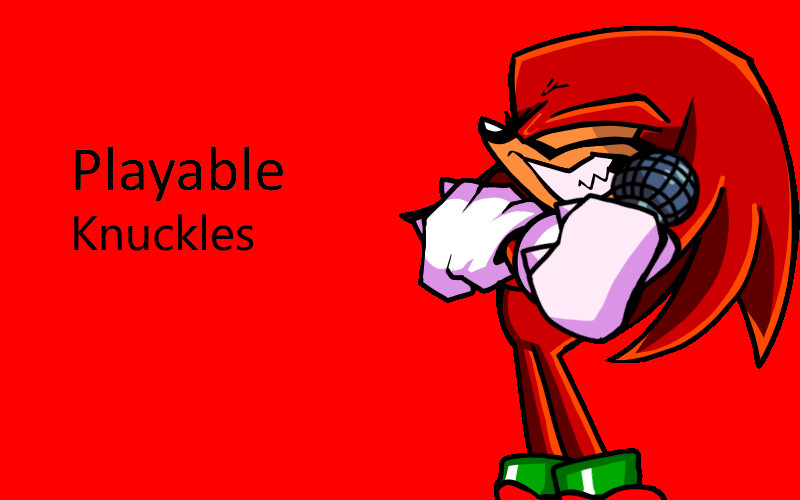 Playable Knuckles Mod for Friday Night Funkin' | FNF Mods