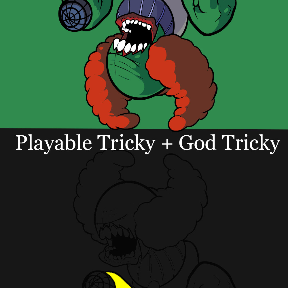 Playable Tricky + God Tricky (Psych engine only) [Friday Night Funkin ...