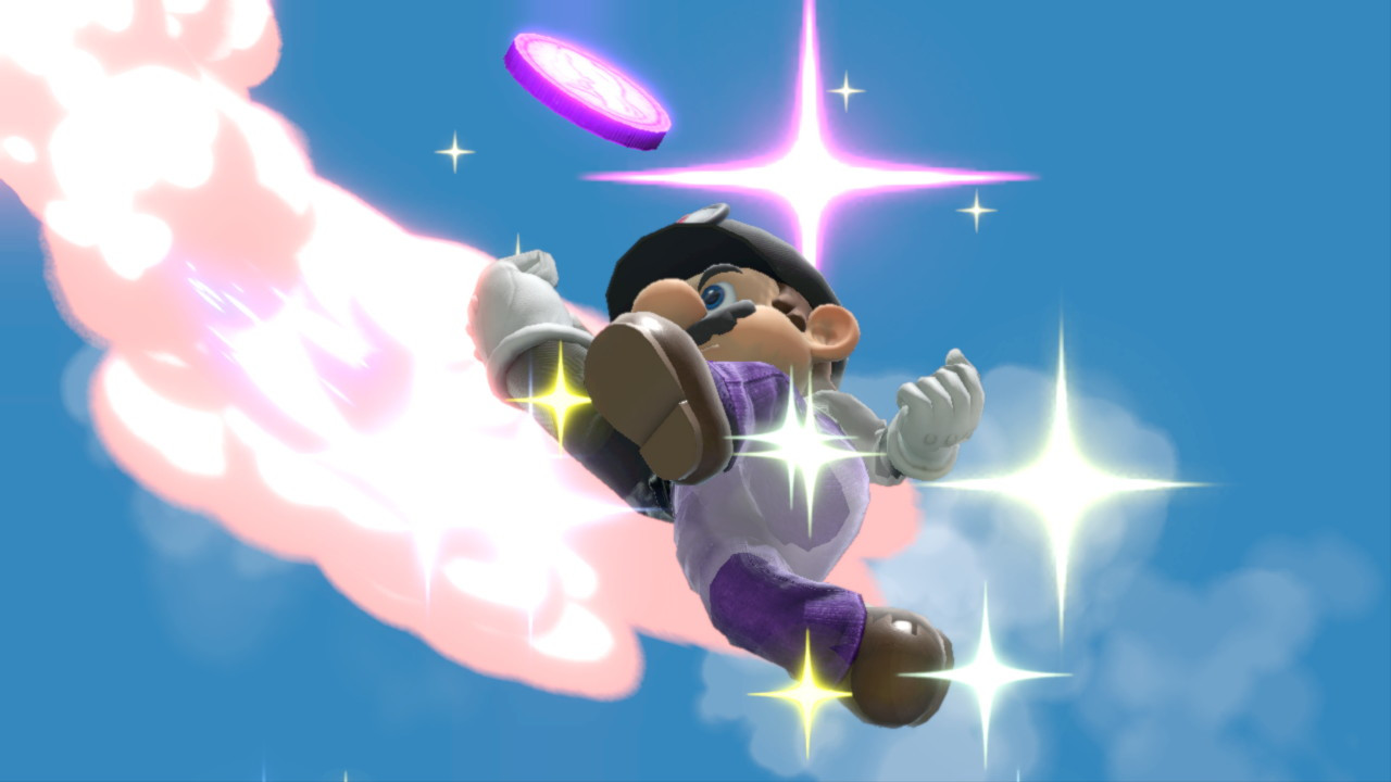 Black and Purple Mario [Super Smash Bros. Ultimate] [Mods]