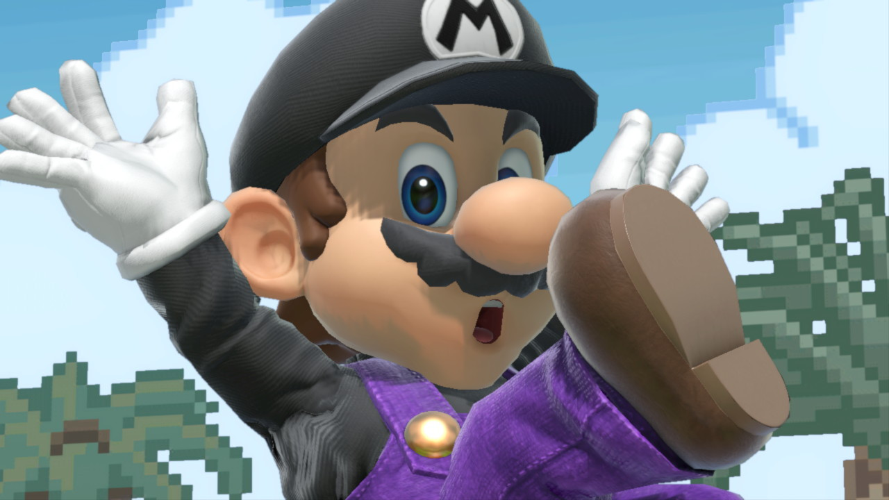 Black and Purple Mario [Super Smash Bros. Ultimate] [Mods]