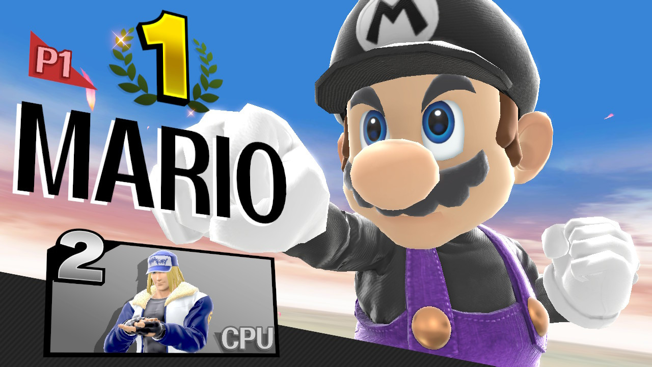 Black and Purple Mario [Super Smash Bros. Ultimate] [Mods]