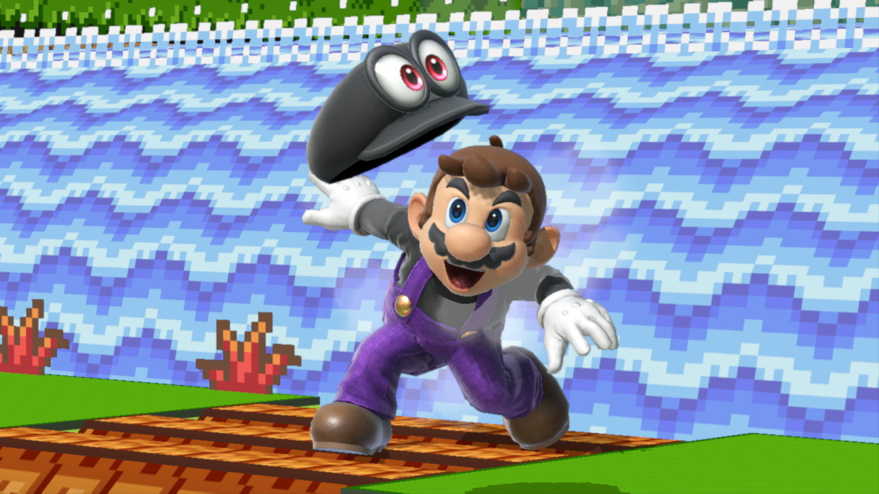 Black and Purple Mario [Super Smash Bros. Ultimate] [Mods]