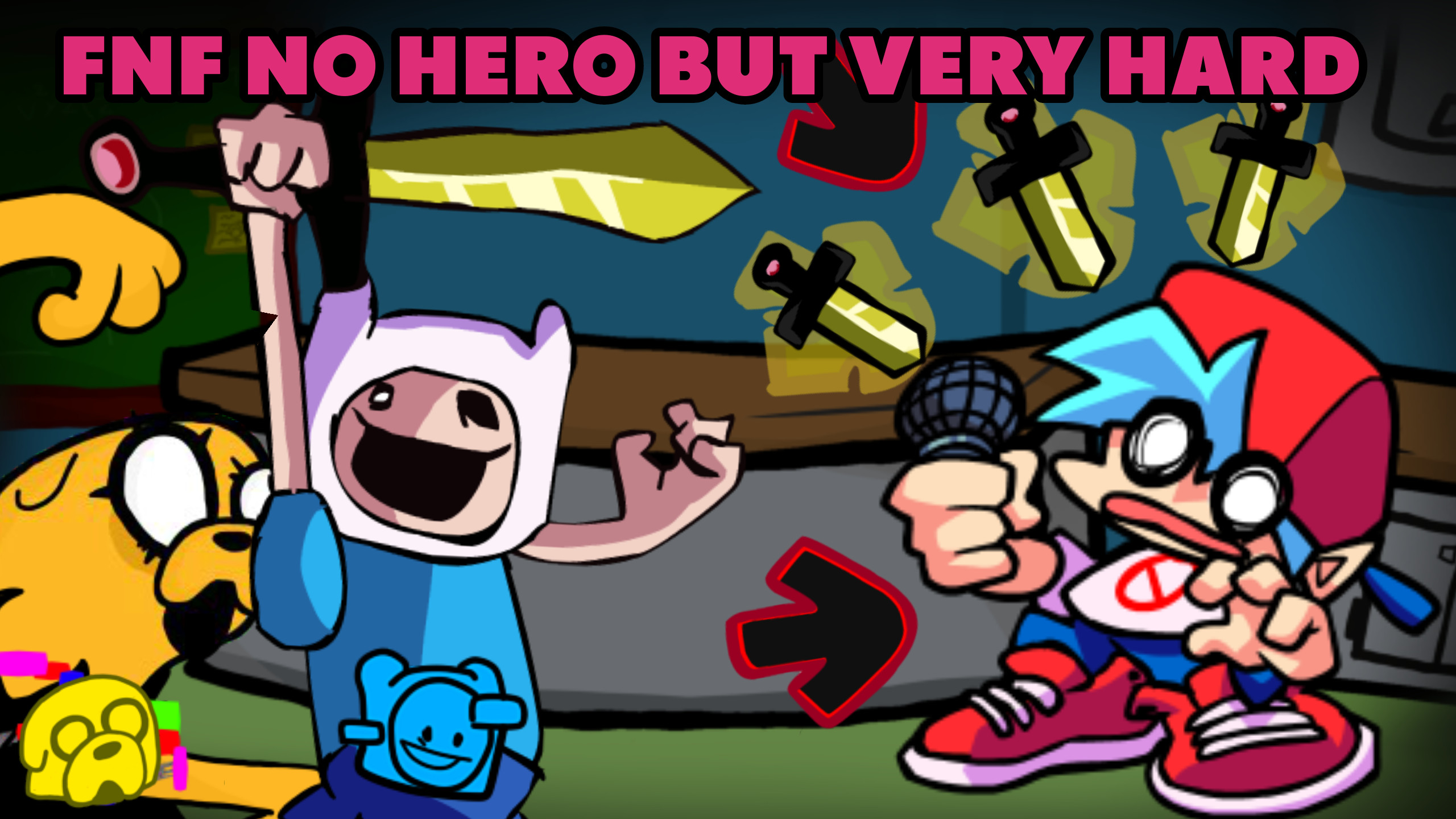 FNF NO-HERO but very hard! Mod for Friday Night Funkin' | FNF Mods