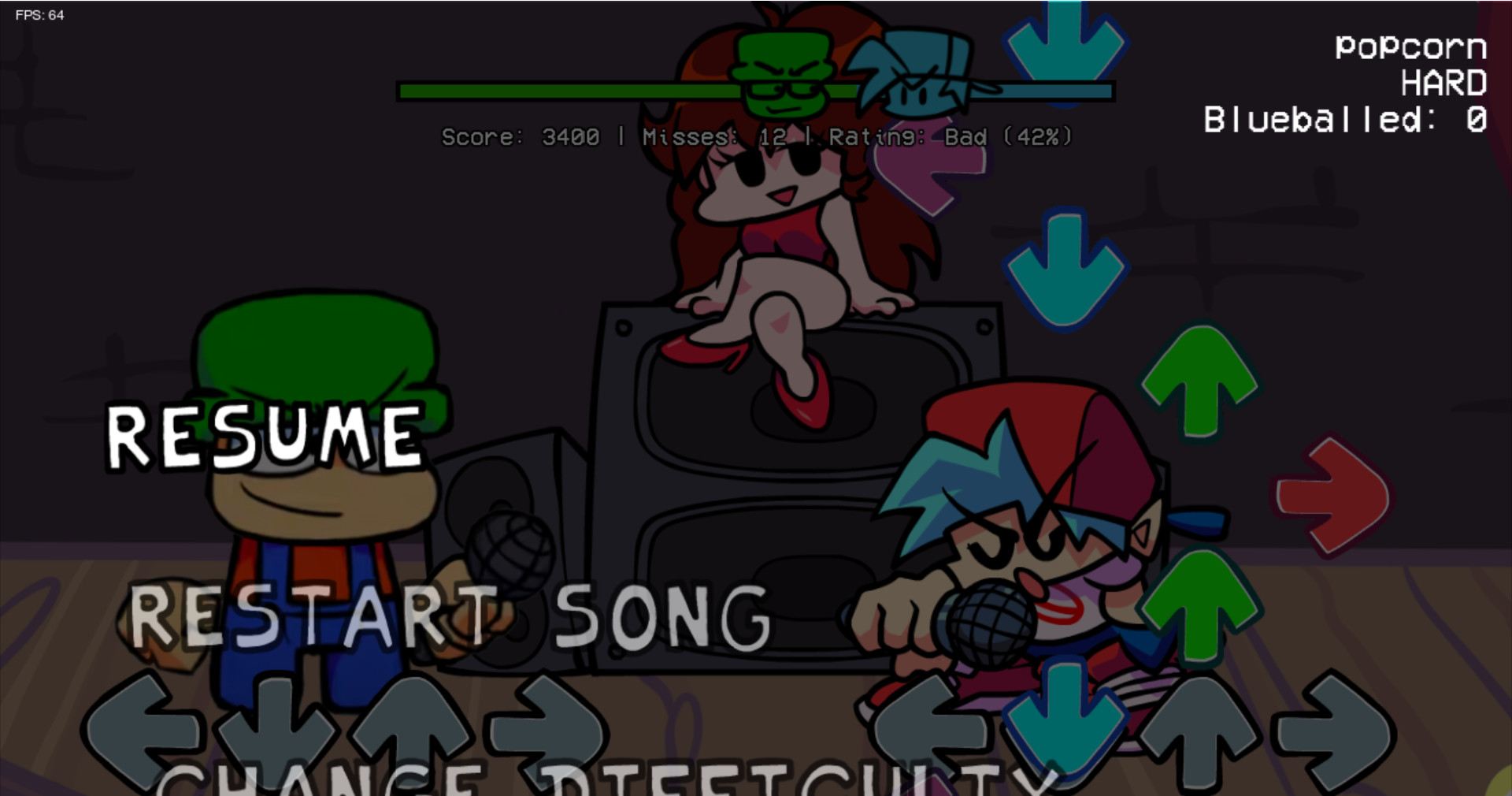 Mid-Effort Popcorn! Mod for Friday Night Funkin' | FNF Mods