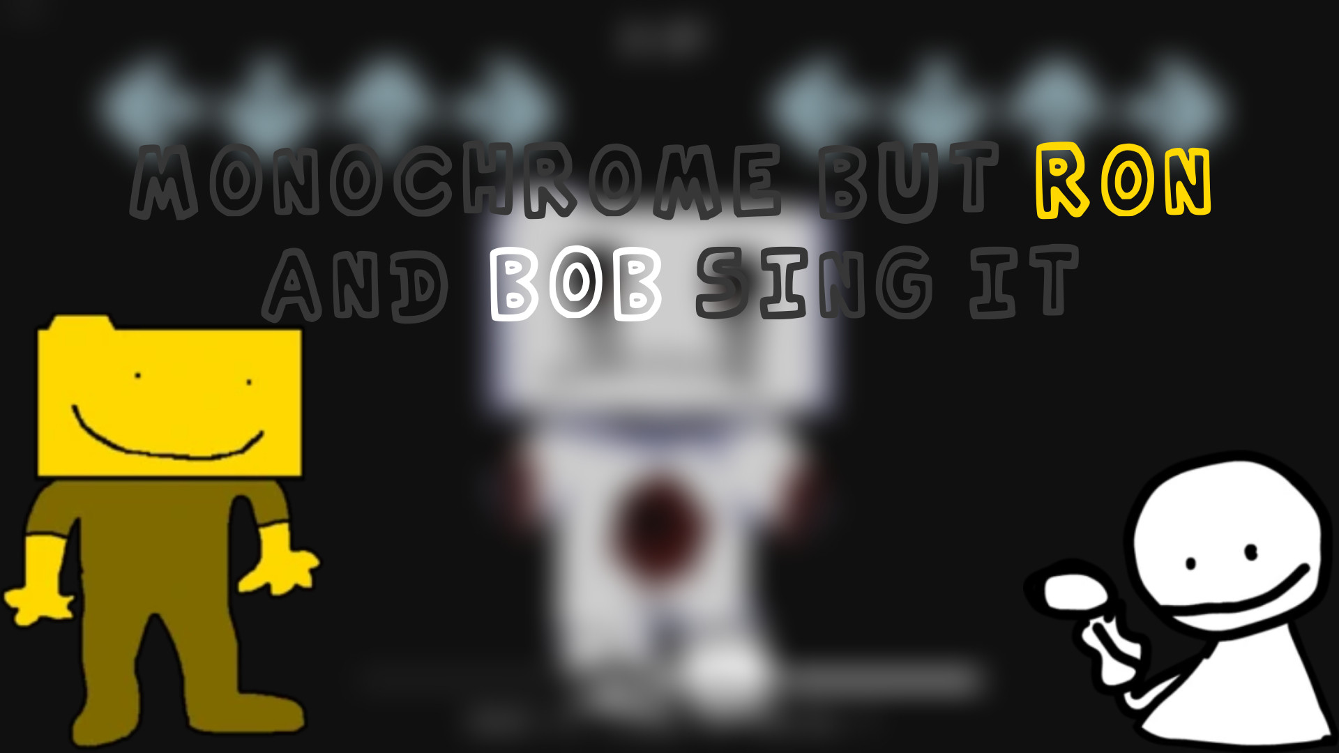 Bob And Ron Sing Monochrome [Friday Night Funkin'] [Mods]