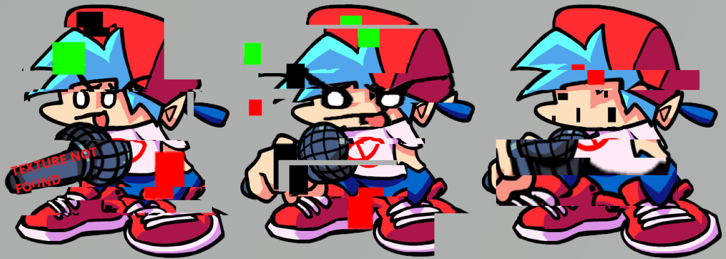 GLITCHED BF Mod for Friday Night Funkin' | FNF Mods