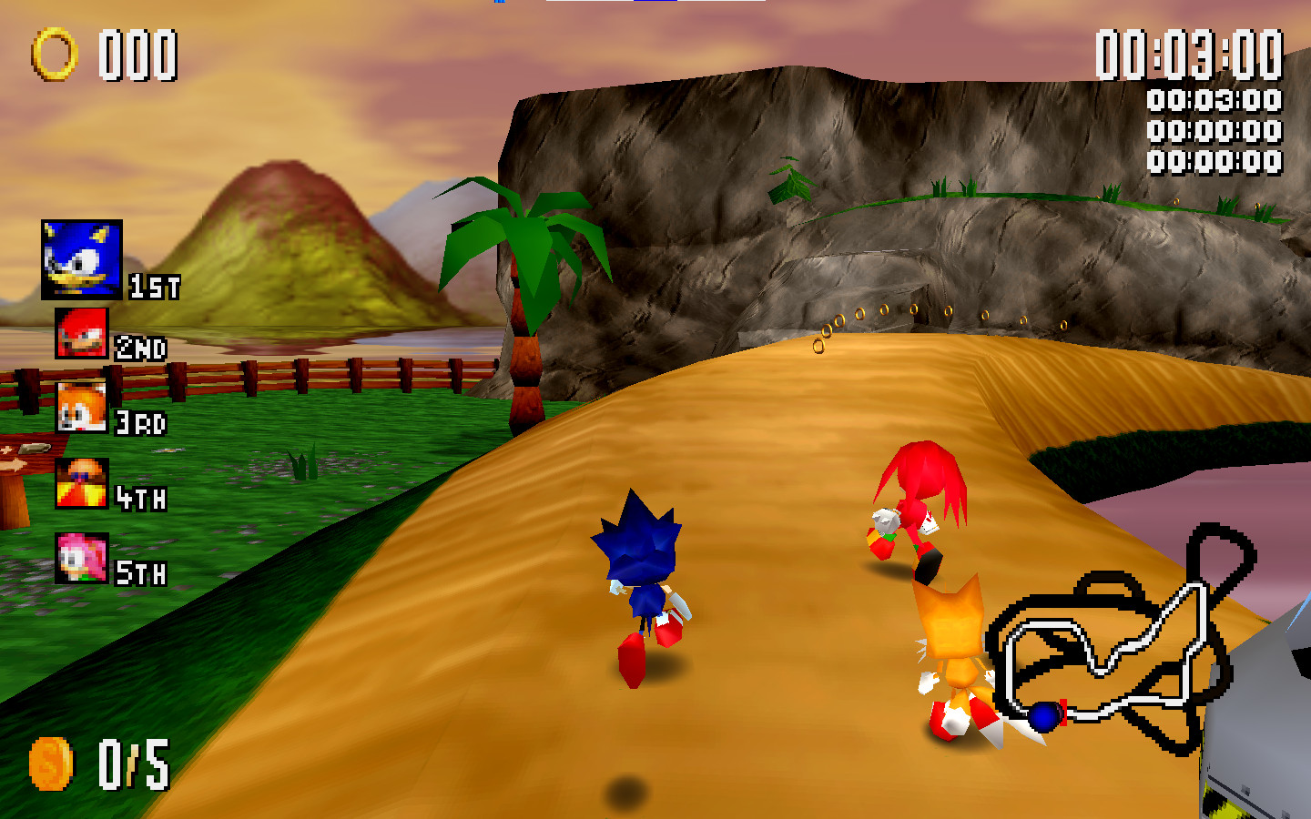 SA1 Dreamcast Character Textures [Sonic R] [Mods]