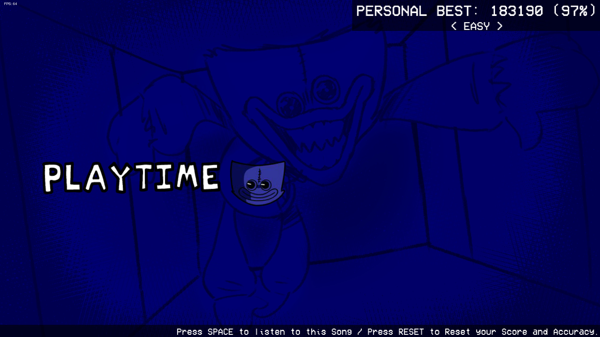 vs Huggy Wuggy - Playtime Mania Chart [Friday Night Funkin'] [Mods]