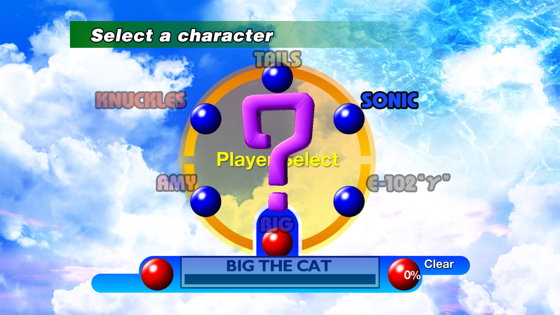 Character Select: Extra Question Marks Mod for Sonic Adventure DX ...