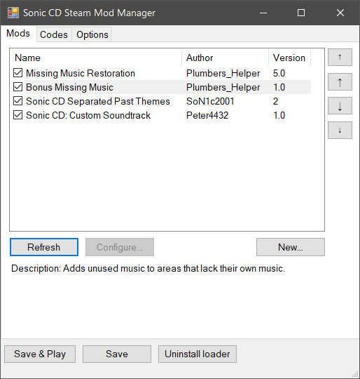Sonic CD: Custom Soundtrack [Sonic CD (2011)] [Mods]