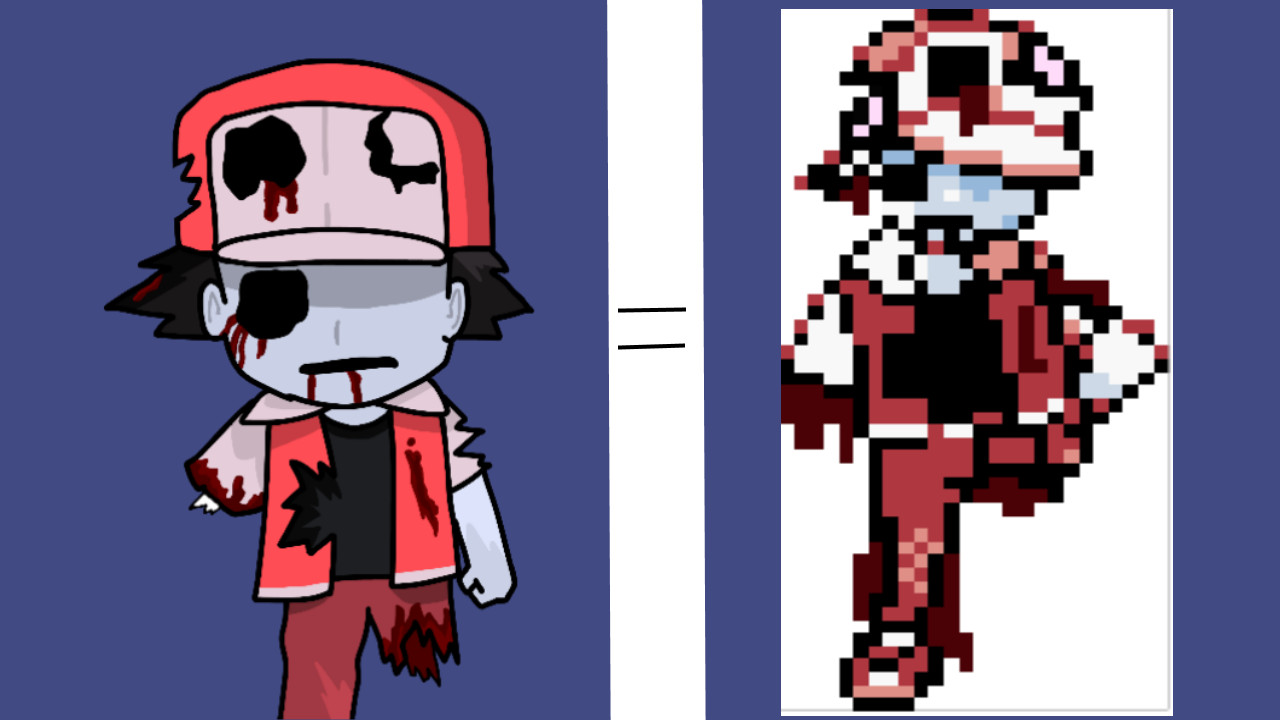 FnF: VS Dead RED (PkMn snow on MT. silver) [Friday Night Funkin'] [Mods]