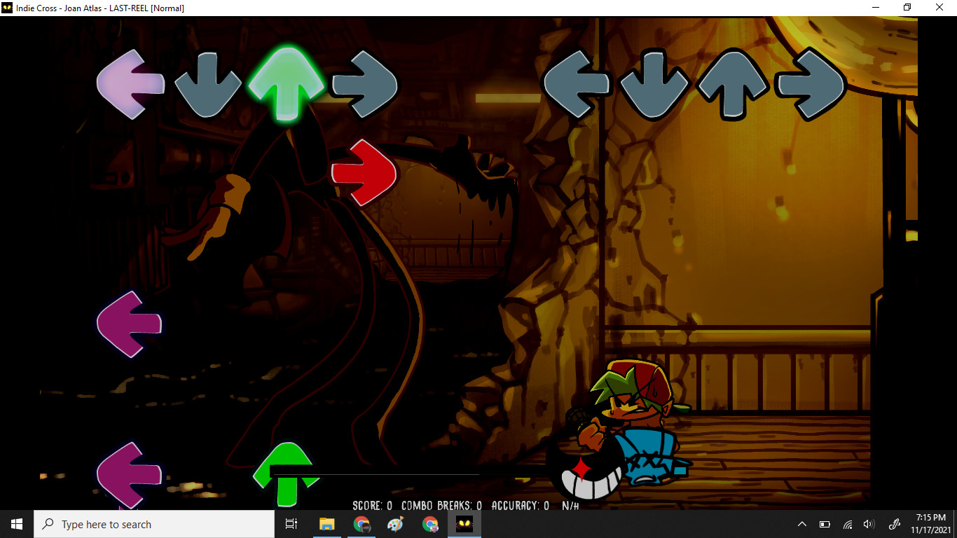 FNF Indie Cross Last Reel But With No Ink Notes Mod for Friday Night ...