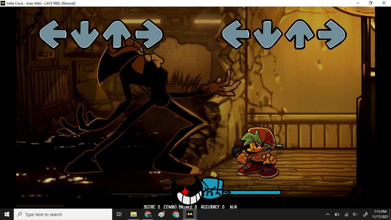 FNF Indie Cross Last Reel But With No Ink Notes Mod for Friday Night ...