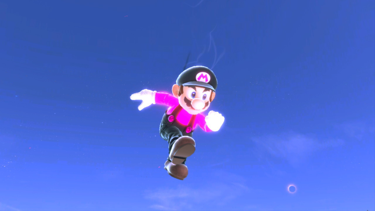 Black and Pink Mario Mod for Super Smash Bros. Ultimate | SSBU Mods