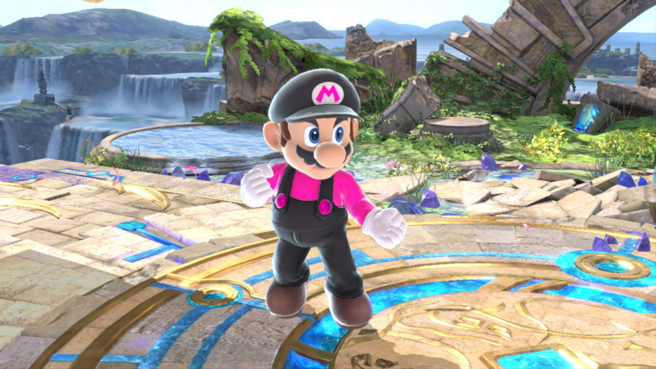 Black and Pink Mario Mod for Super Smash Bros. Ultimate | SSBU Mods