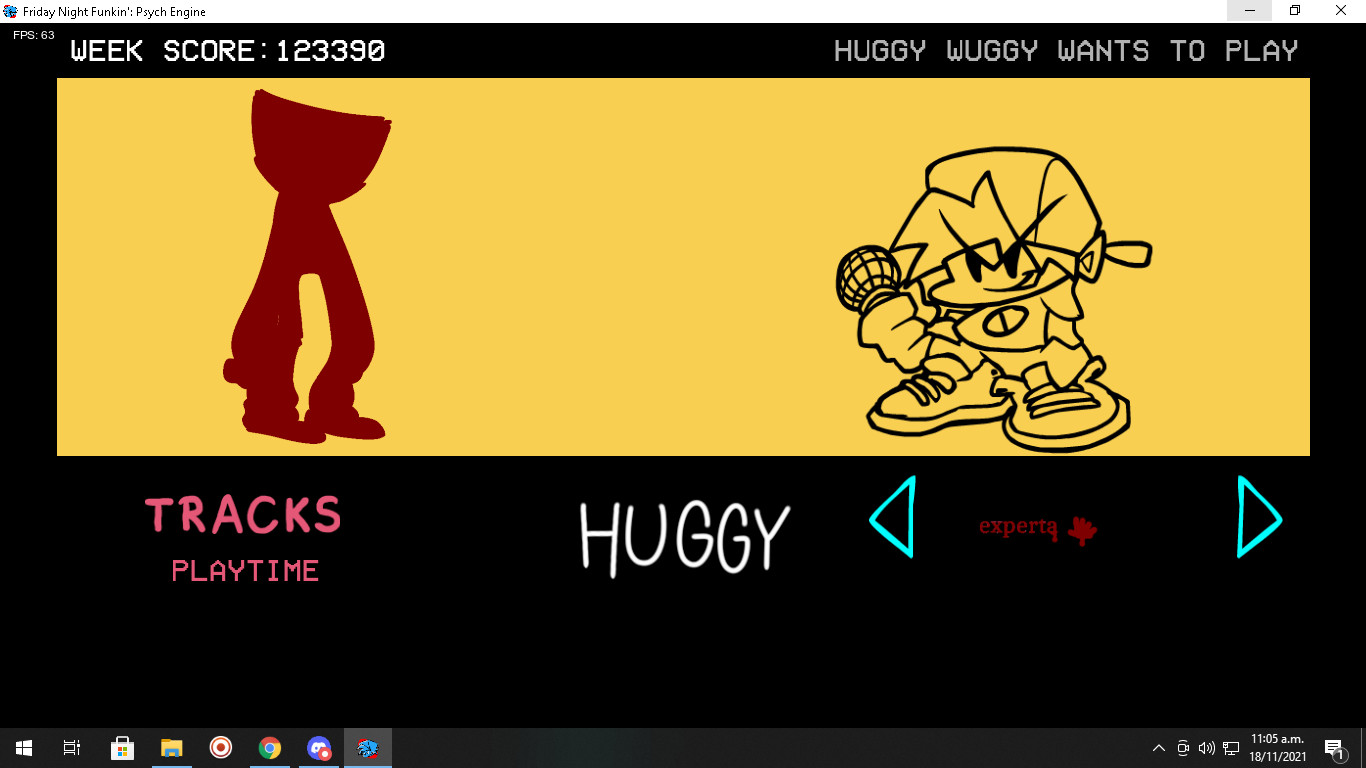 vs huggy wuggy(expermod) Mod for Friday Night Funkin' | FNF Mods