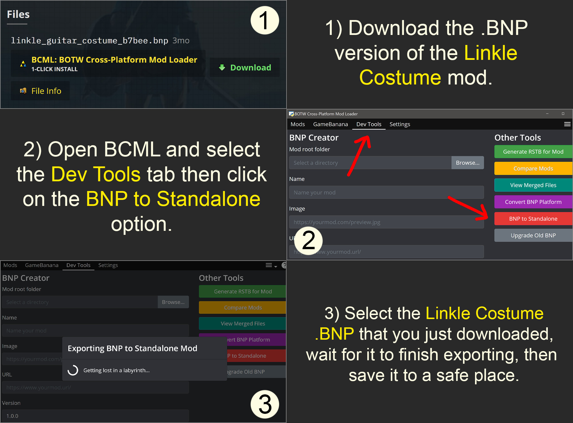 Linkle Costume - Upgradeable Armor Patch Mod for The Legend of Zelda ...