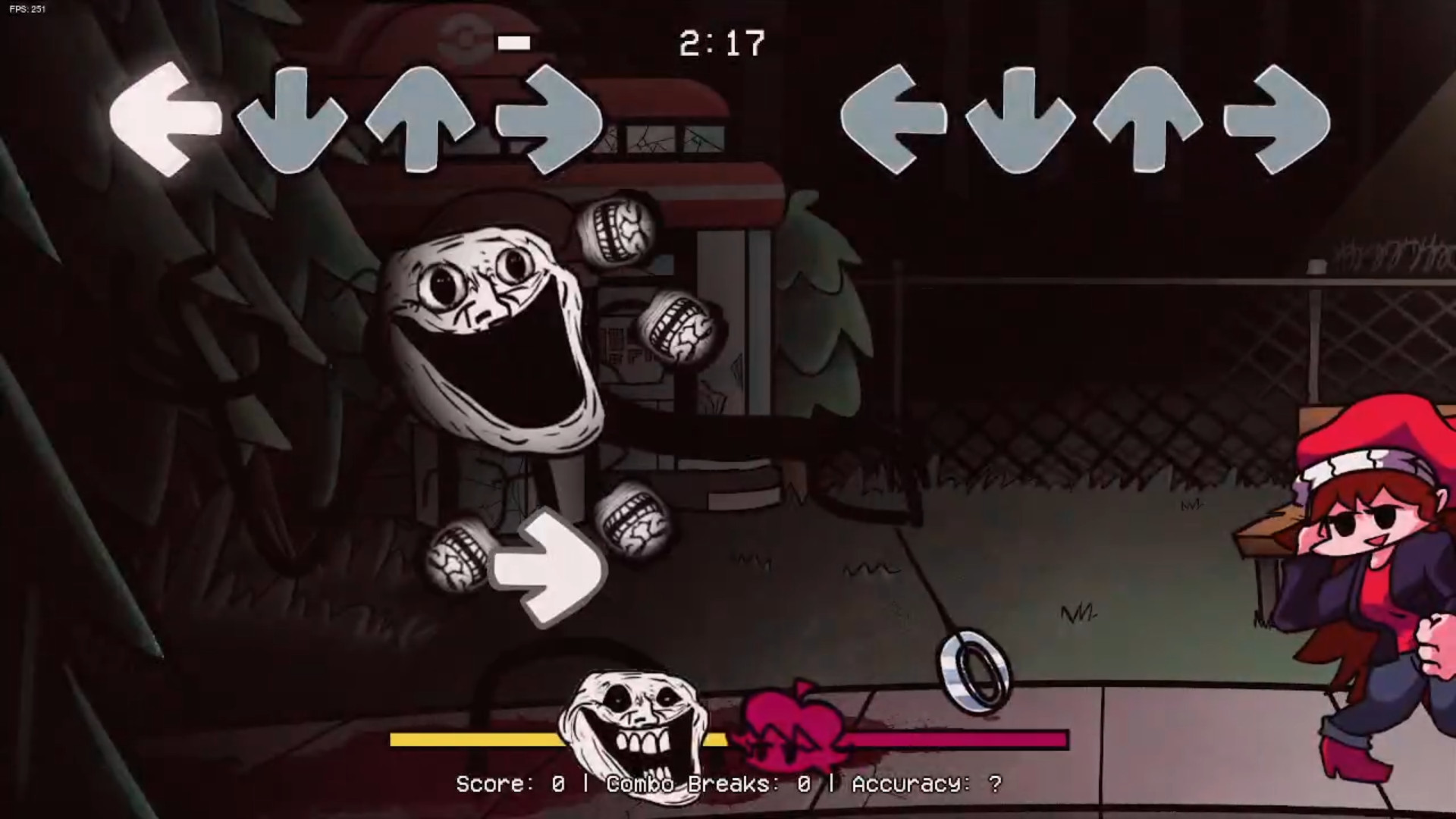 trollge over MonoChrome [Friday Night Funkin'] [Mods]