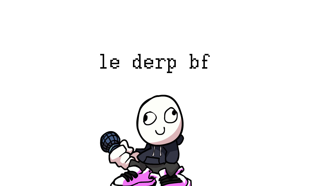 Derp over Boyfriend Mod for Friday Night Funkin' | FNF Mods