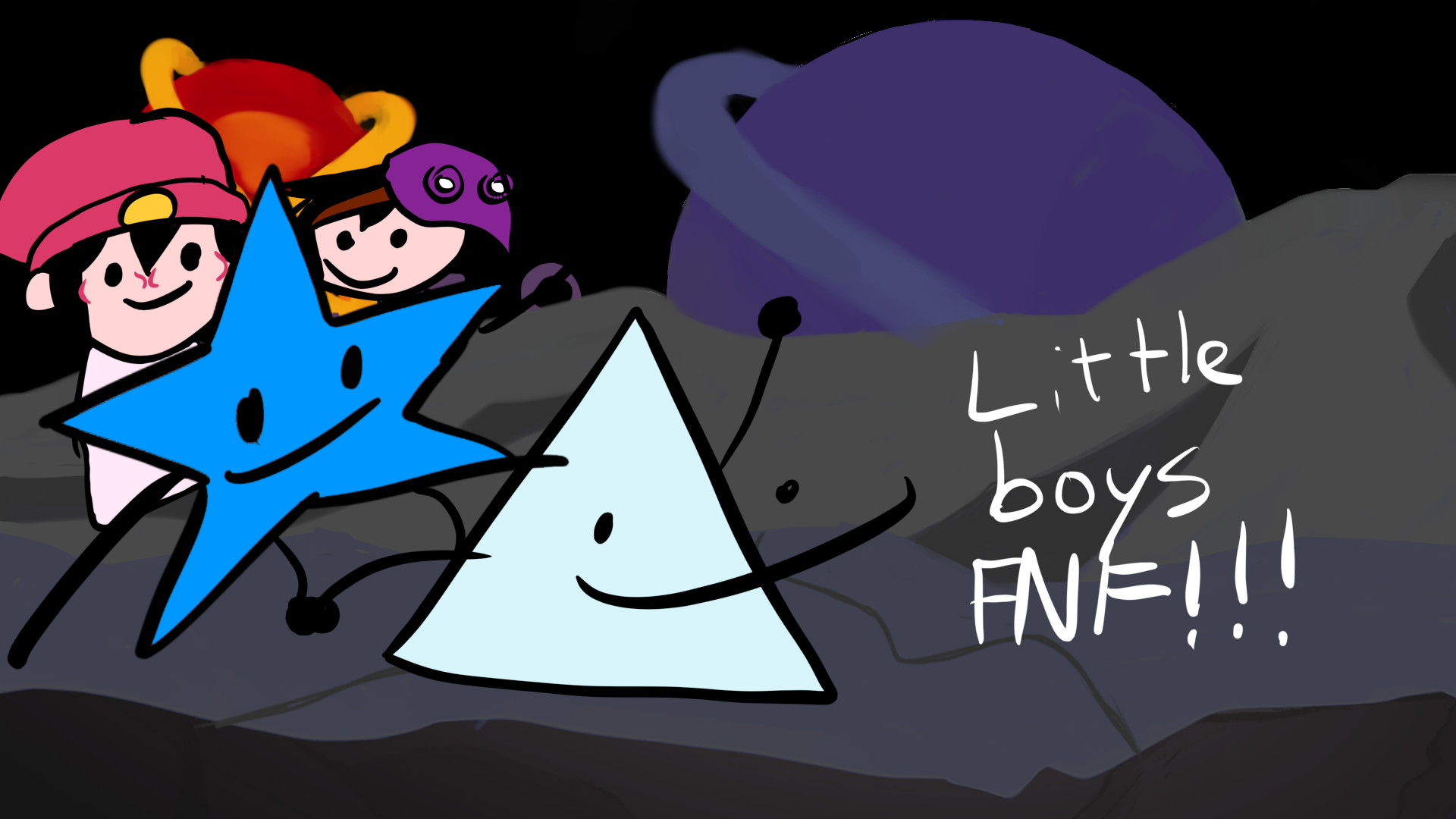 VS LITTLE BOYS DELUXE [COOL WEEK] Mod for Friday Night Funkin' | FNF Mods