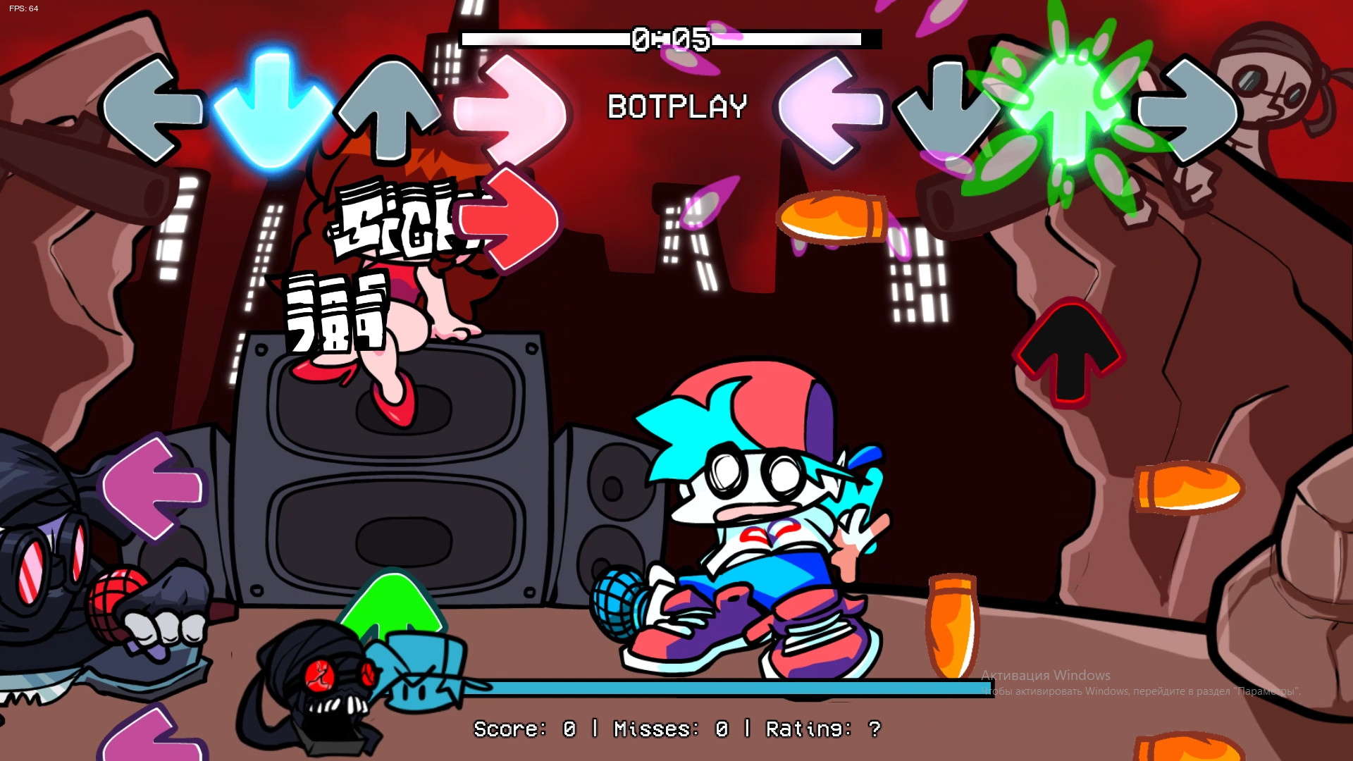 Accelerant 378 bullets Rechart Mod for Friday Night Funkin' | FNF Mods