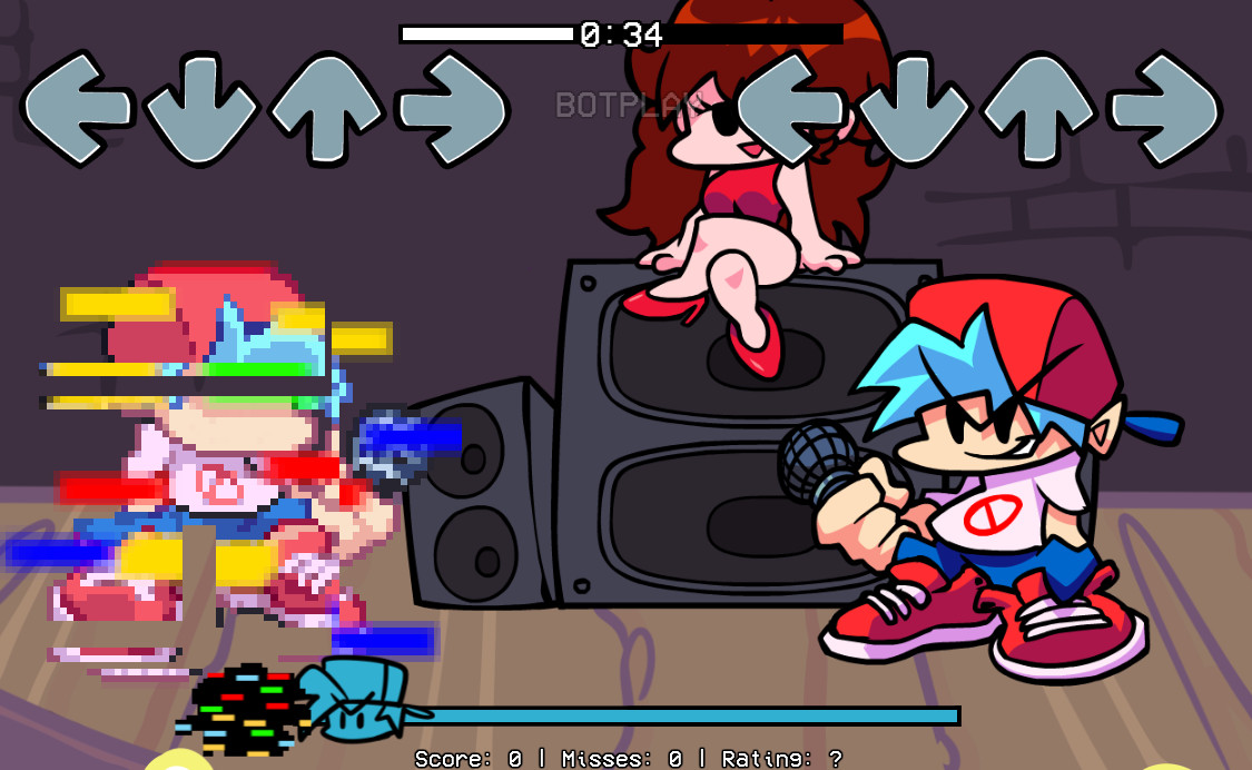 MidEffort Glitch-Pixel (FNF x Learning with Pibby) Mod for Friday Night Funkin' | FNF Mods