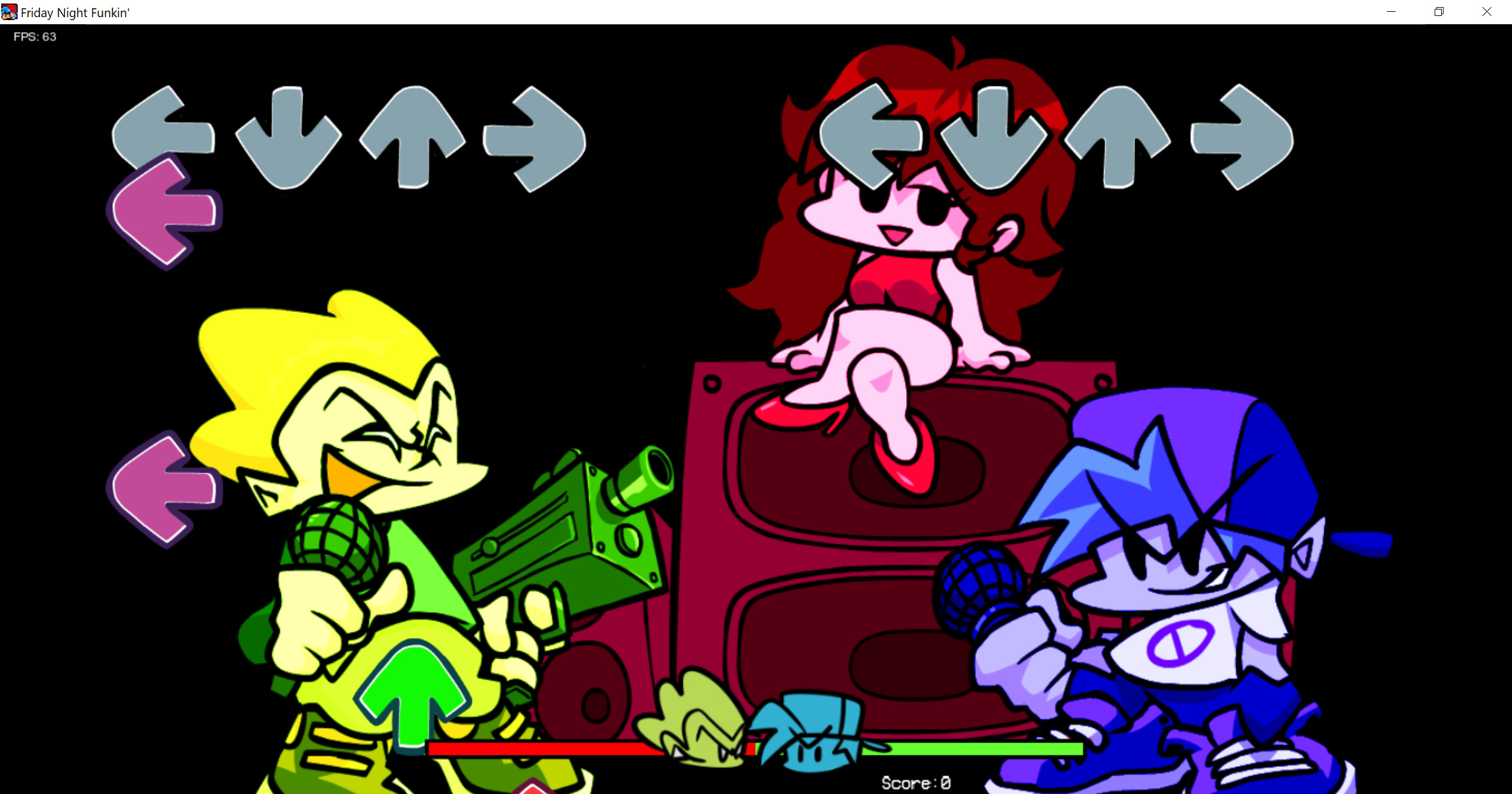Friday night funkin(one color) Mod for Friday Night Funkin' | FNF Mods