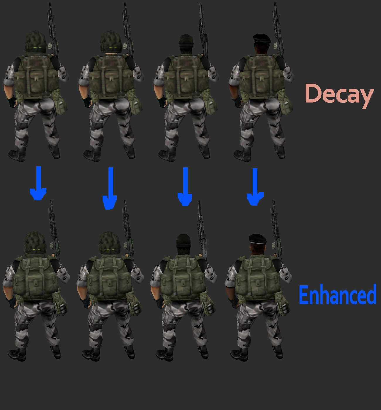 Half-Life Decay Enhanced Human Grunt Mod for Half-Life: Decay | HL:D Mods