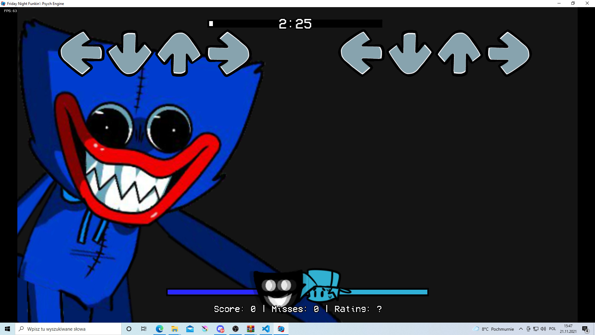 the full fanmade huggy mod [Friday Night Funkin'] [Mods]