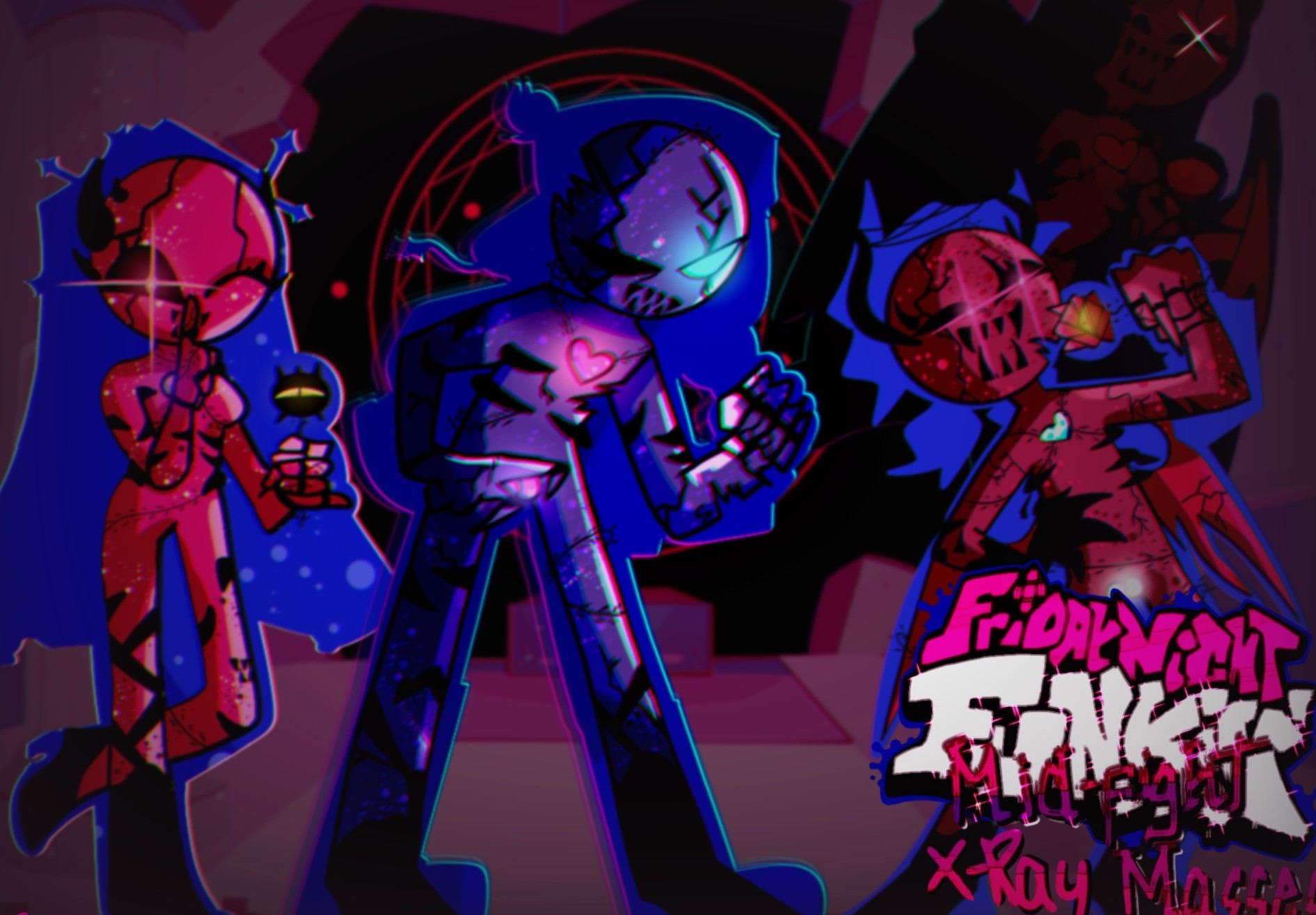 MID-FIGHT MASSES X-RAY Mod for Friday Night Funkin' | FNF Mods