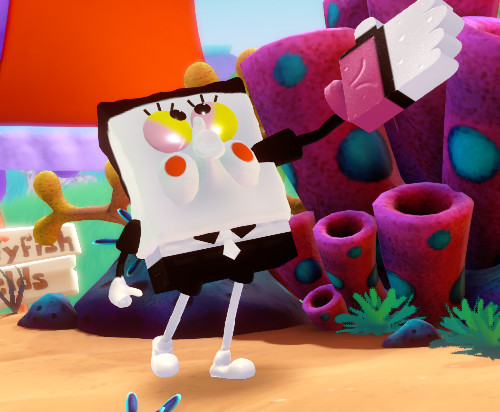 Spamton Spongebob (Skin) Mod for Nickelodeon All-Star Brawl | NASB Mods