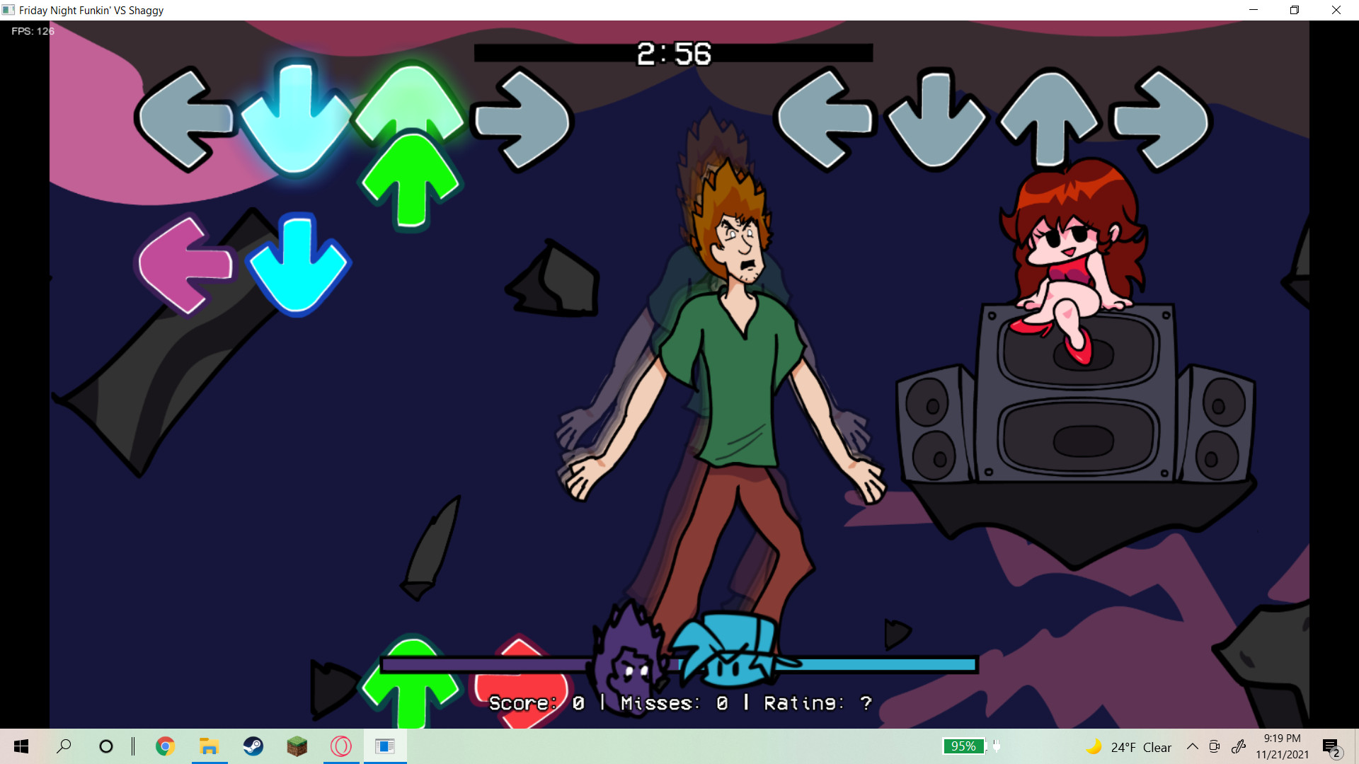 Shaggy 2.5 4k Rechart (Fan-made) Mod for Friday Night Funkin' | FNF Mods