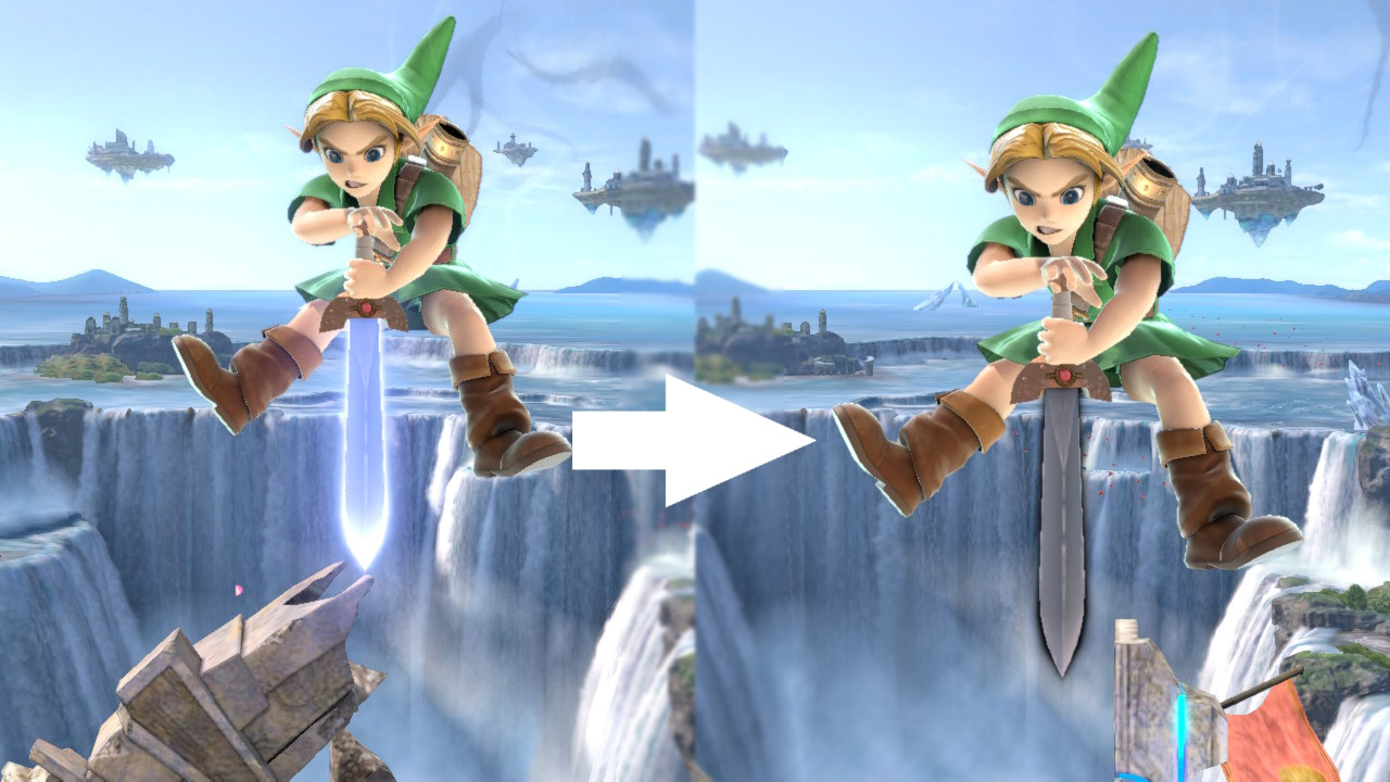 Young Link Gilded Sword Mod for Super Smash Bros. Ultimate | SSBU Mods