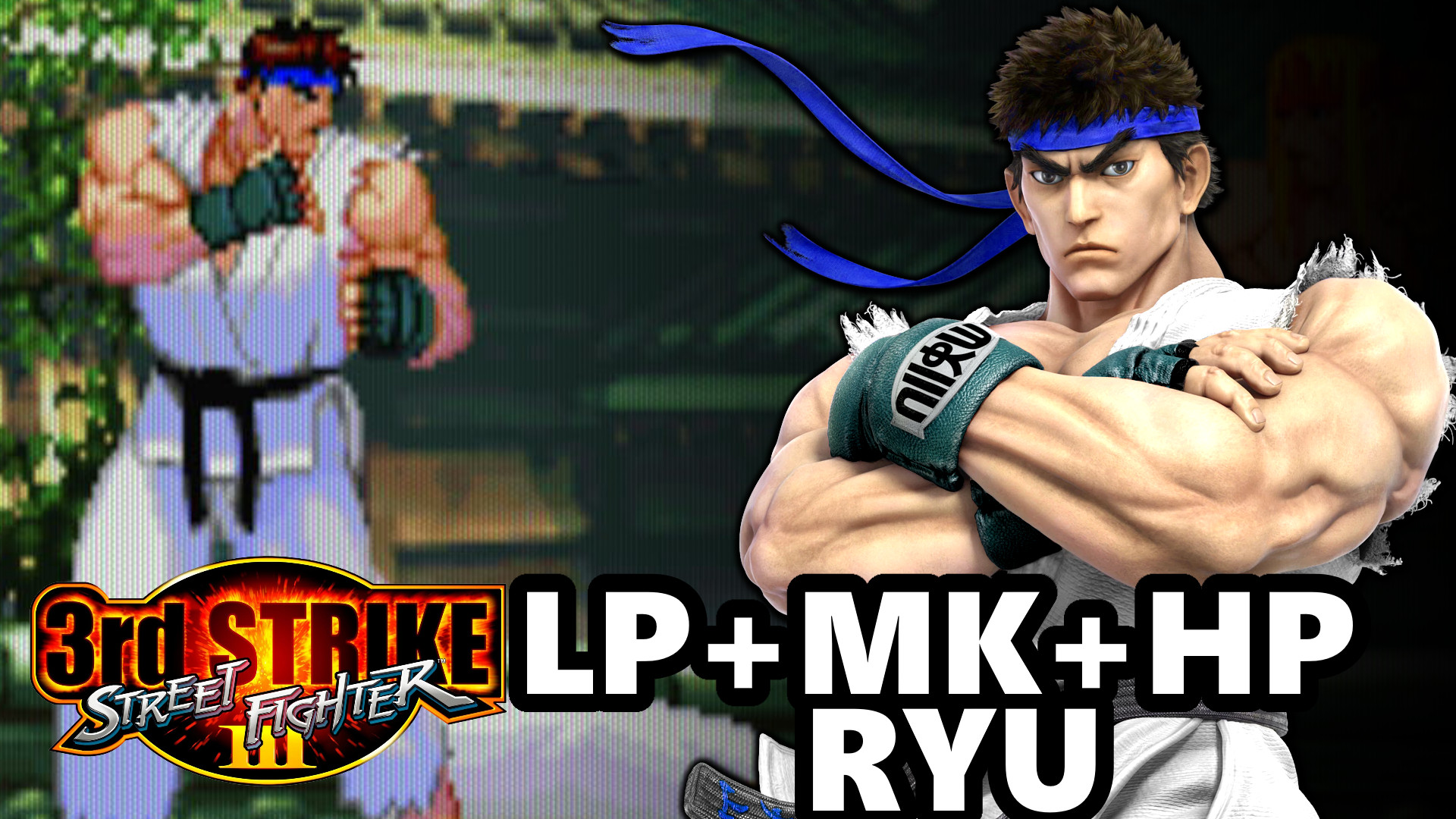 Ryu SF3 LP+MK+HP Color Mod for Super Smash Bros. Ultimate | SSBU Mods