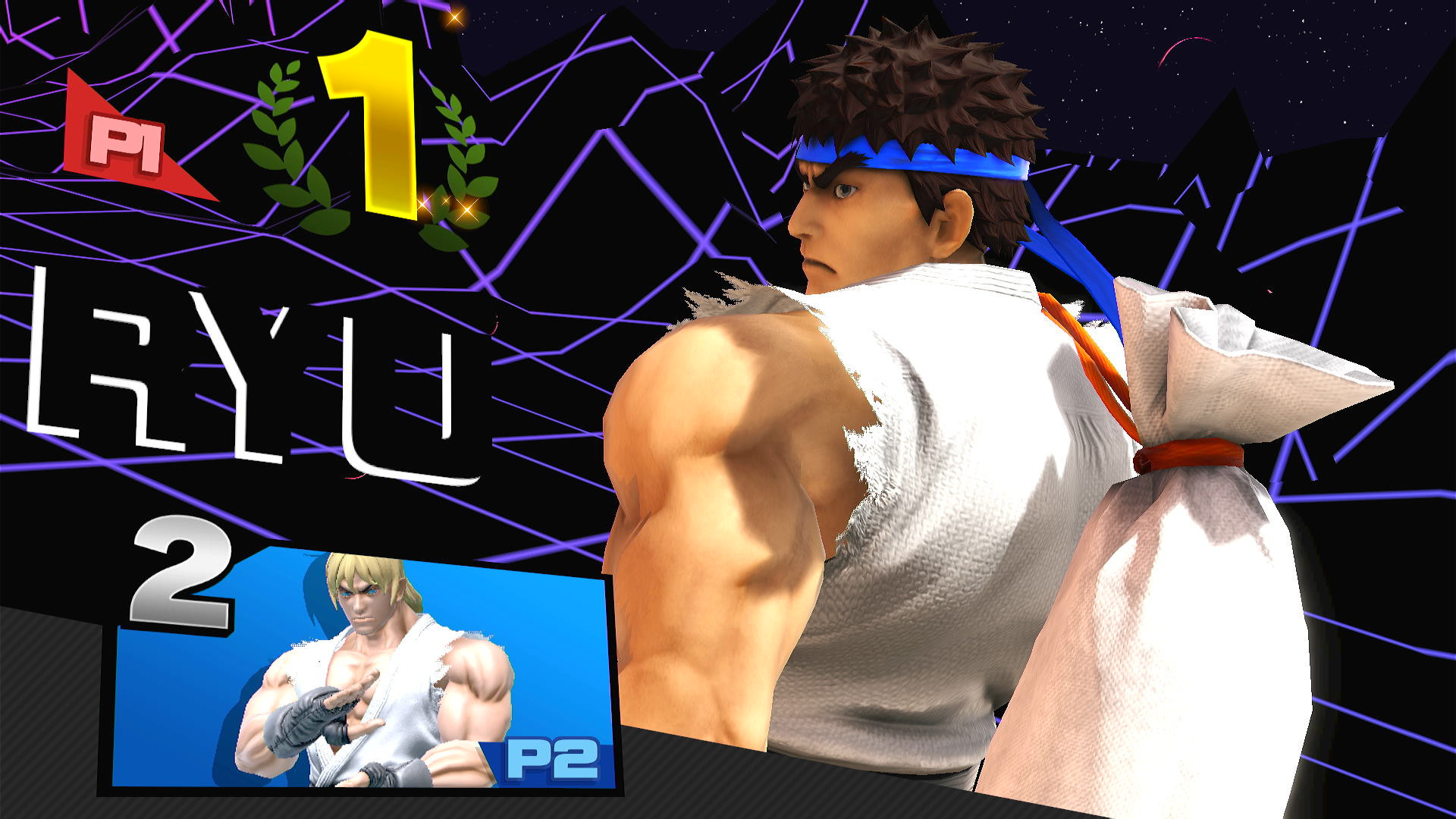 Ryu SF3 LP+MK+HP Color Mod for Super Smash Bros. Ultimate | SSBU Mods