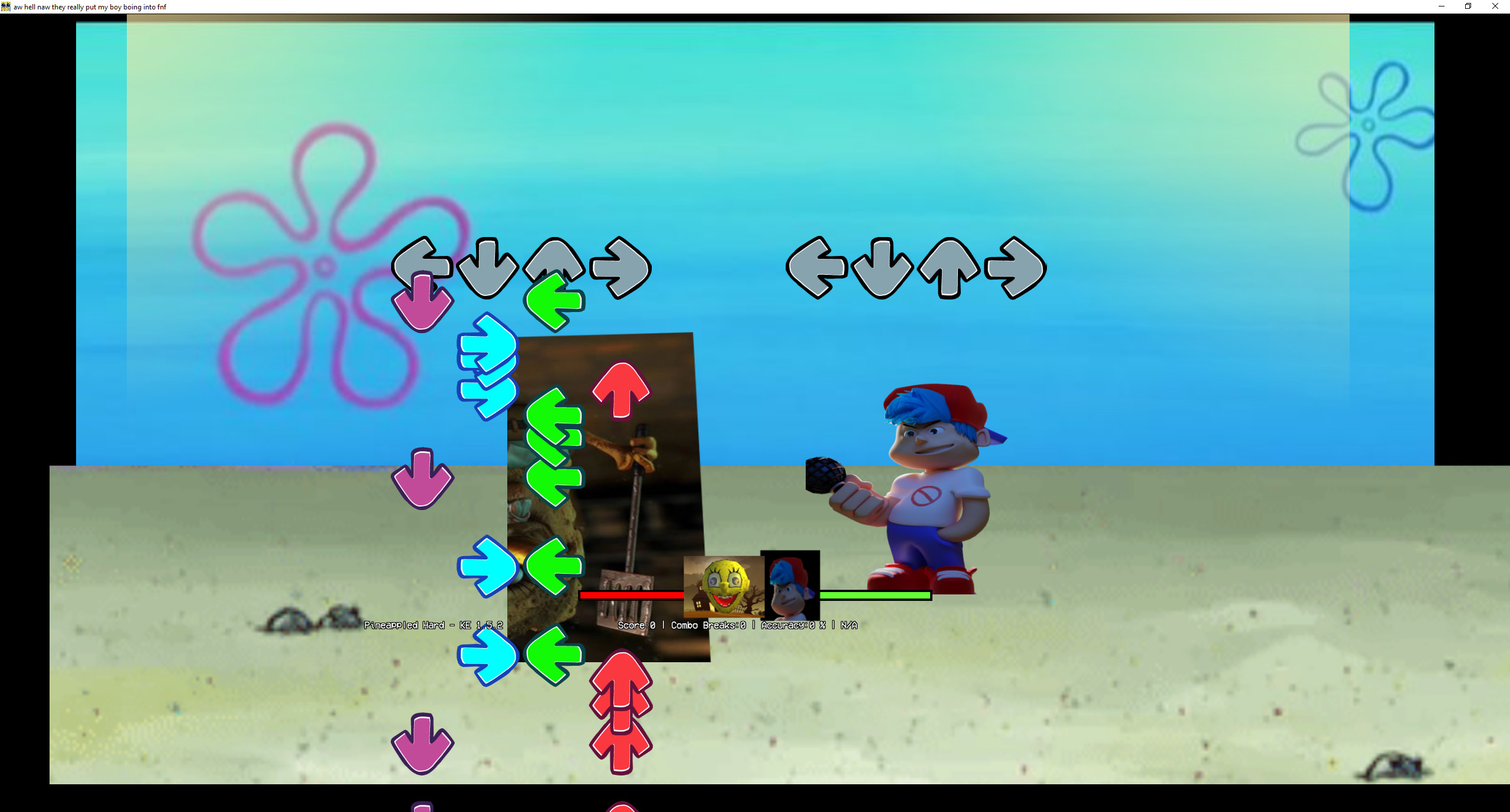 FNF VS SPONG 3D (FANMOD) Mod for Friday Night Funkin' | FNF Mods